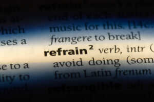 refrainの意味と使い方｜動詞や名詞・2つの同義語との違い | マイスキ英語